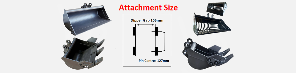 Mini Digger Buckets 30mm Pins – Mini Digger Parts Supermarket